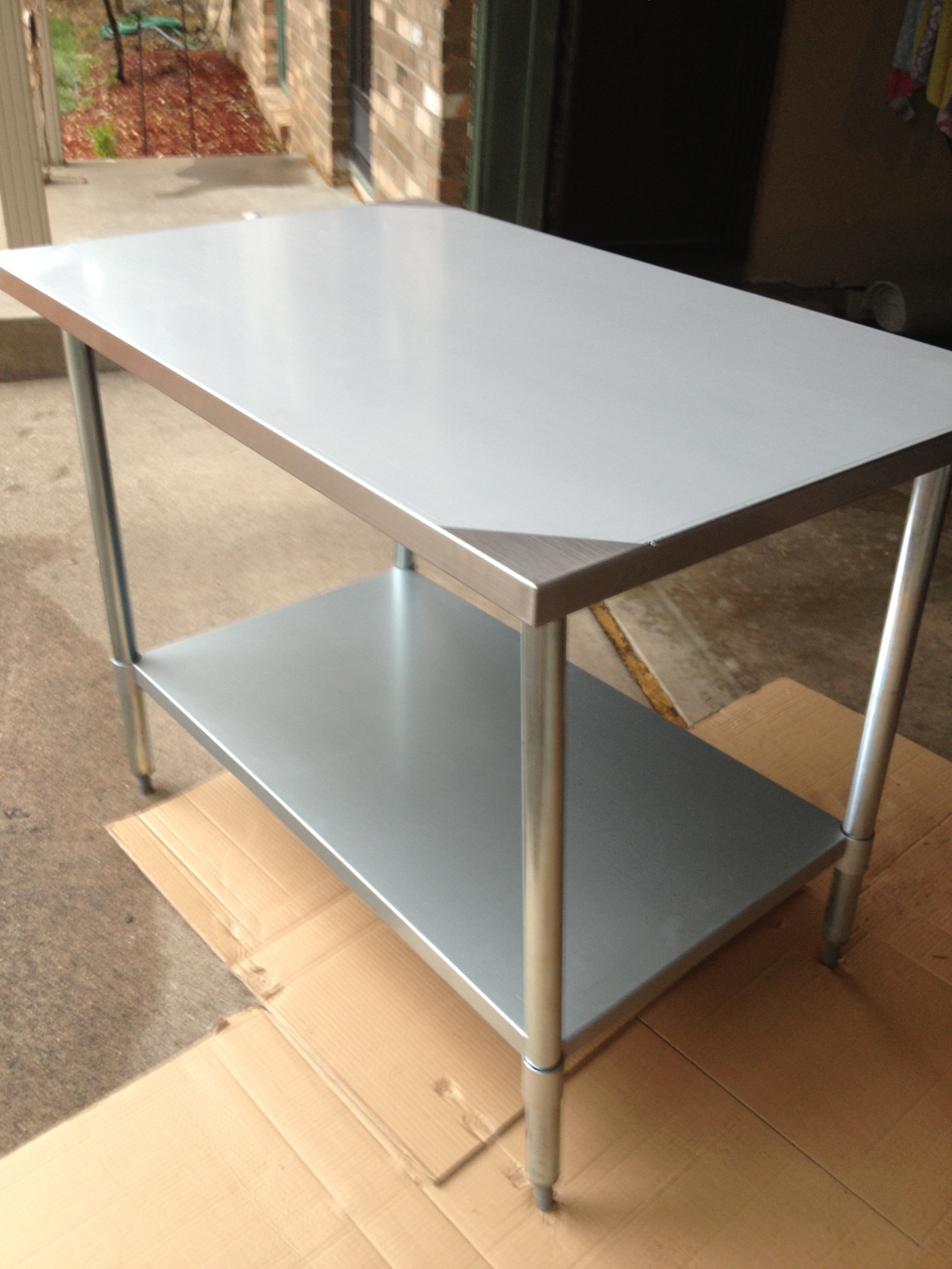 DB Restaurant Supply | STAINLESS STEEL WORK TABLE WITH UNDERSHELF 30X48”