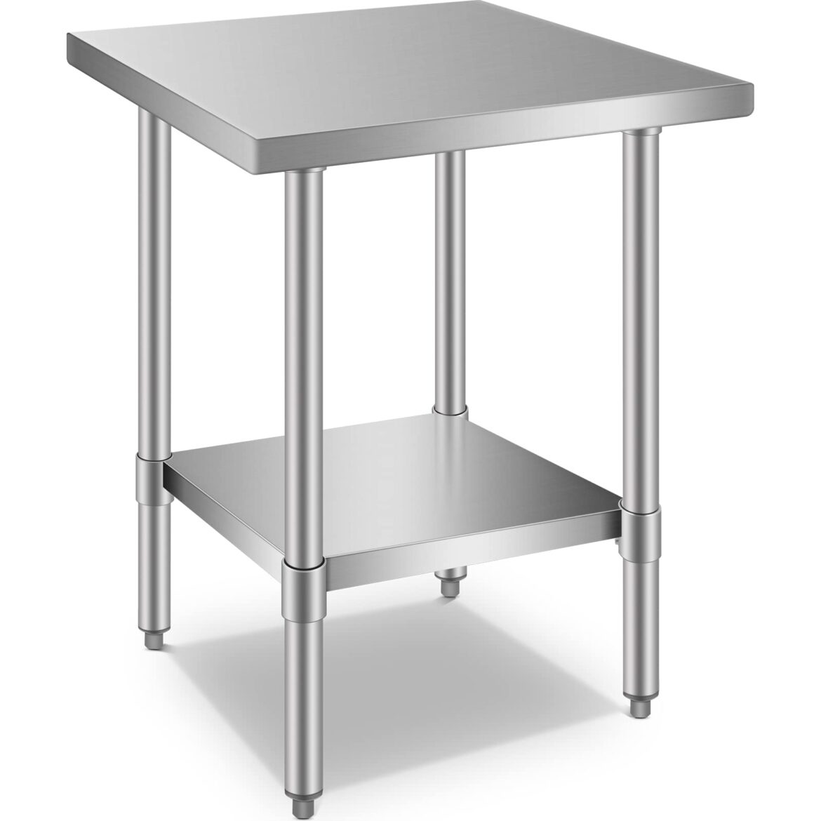 24″ x 24″ Stainless Steel Work Table With Under Shelf – DB Restaurant ...